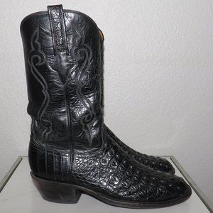 Lucchese | Shoes | Lucchese Cowboy Boots Handmade Horned Back Alligator ...